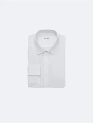 Calvin Klein Refined Slim Stretch Button-down Shirt - White