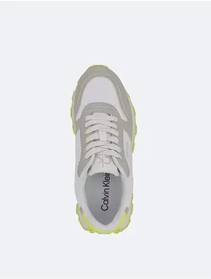 Calvin Klein Tulay Sneakers - White/stardust/acid Lemon