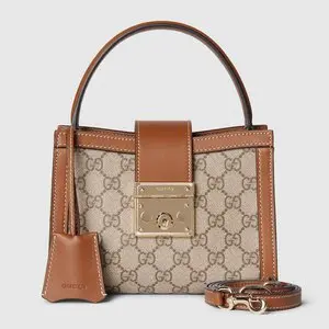 Gucci Padlock Small Top Handle Bag Gg Canvas