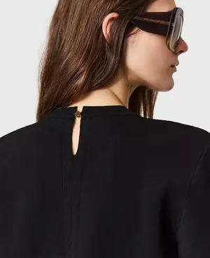 Stella McCartney Compact Knit Short-sleeve T-shirt - Black