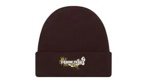 DENIM TEARS Floral Beanie - Brown