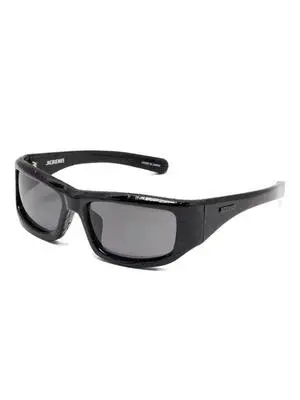 Jacquemus Rectangle-frame Sunglasses - Black