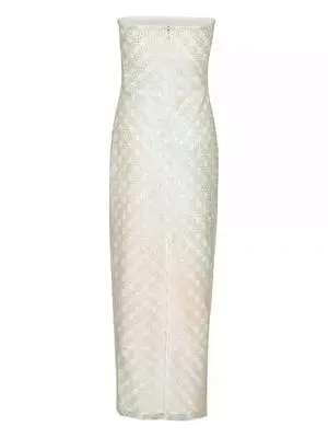 ROTATE BY BIRGER CHRISTENSEN Sequin Embellished Strapless Dress
