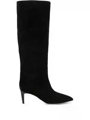 Paris Texas Pointed-toe Knee-high Suede Boots