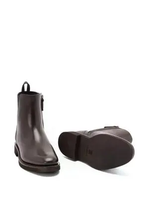 Brunello Cucinelli 30mm Monili-chain Leather Ankle Boots