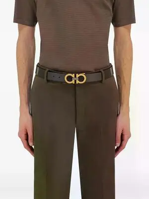 FERRAGAMO Gancini Leather Belt