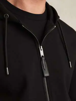 REISS Malvern Interlock Zip-through Hoodie