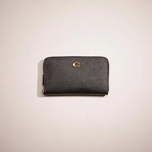 COACH® Restored Medium Zip Around Wallet - Brass/black