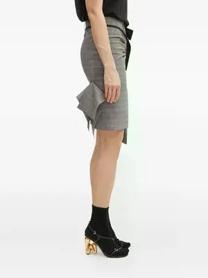Ottolinger Check-print Belted Skirt