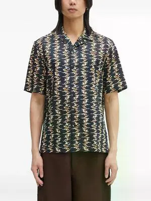 Fred Perry Camp-collar Patterned Shirt
