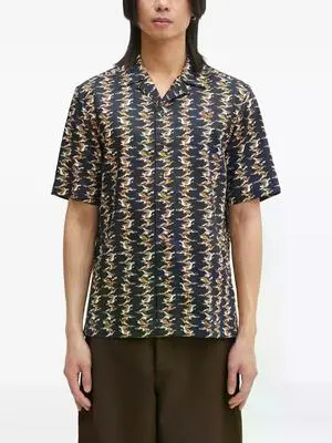 Fred Perry Camp-collar Patterned Shirt