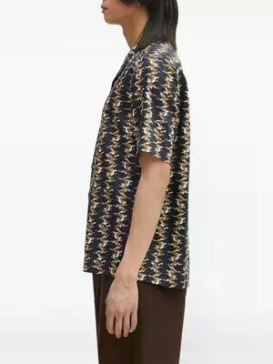 Fred Perry Camp-collar Patterned Shirt