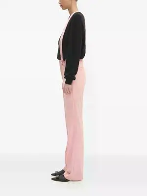 Fiorucci Wool Trousers With Embroidered Straps