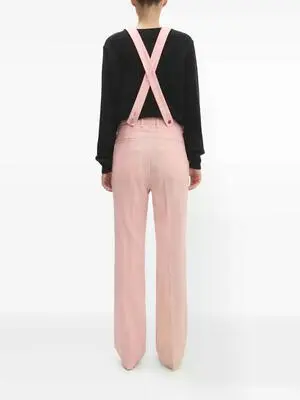Fiorucci Wool Trousers With Embroidered Straps