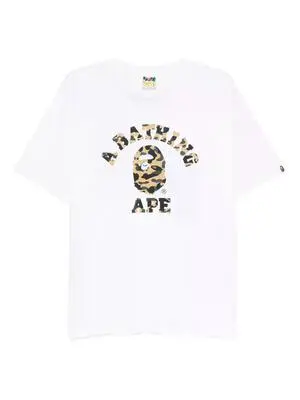 A BATHING APE 1st Camo College T-shirt - White