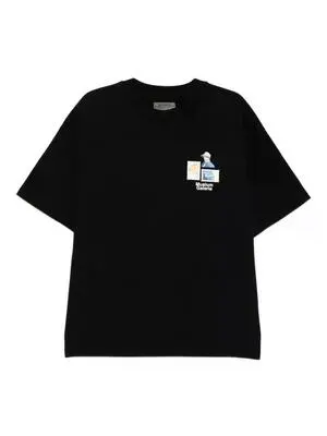 MUSIUM DIV. Stamps Motif T-shirt