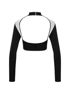 MAISON CLOSE Sheer Long-sleeve Top