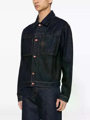 Casablanca Embroidered Logo Denim Jacket