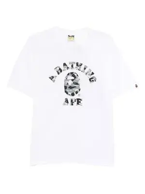 A BATHING APE 1st Camo College T-shirt - White