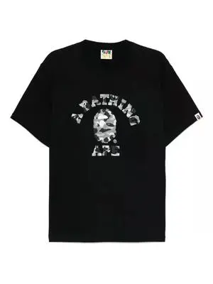 A BATHING APE 1st Camo College T-shirt - Black