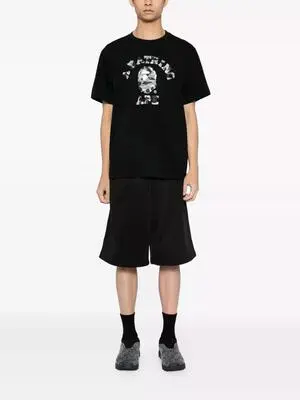 A BATHING APE 1st Camo College T-shirt - Black