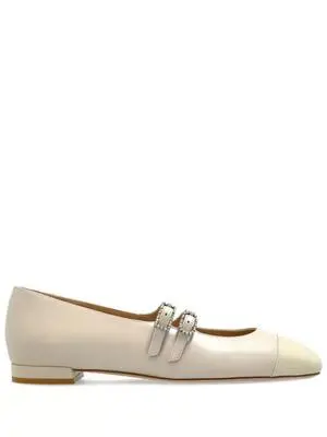 STUART WEITZMAN Leather Ballet Flats