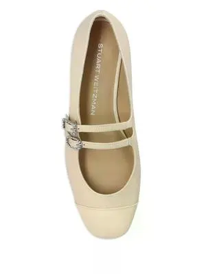 STUART WEITZMAN Leather Ballet Flats