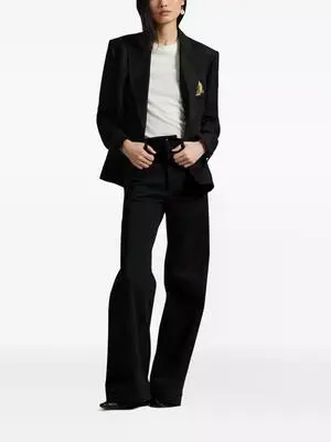 Polo Ralph Lauren Logo-embroidered Double-breasted Blazer