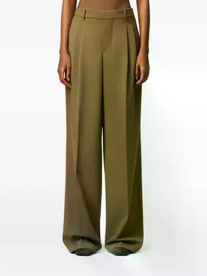 Ami Tab-detail Wide-leg Trousers