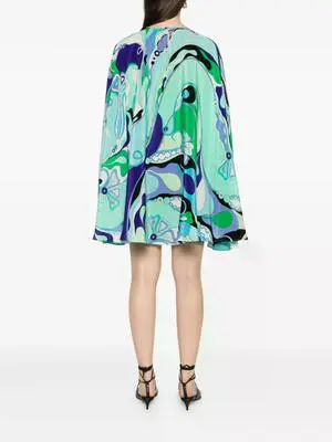 Emilio Pucci Orchidee-print Silk Dress
