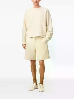 Ami Curly Fleece Cotton Shorts - Neutrals