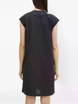 Y3 Tee Cap-sleeve Round-neck Dress