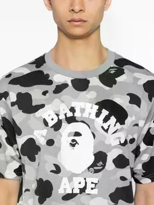 A BATHING APE 1st Camo College T-shirt - Grey