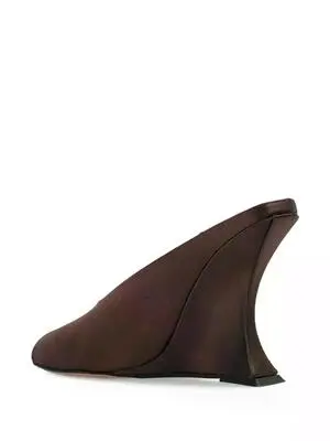 Paris Texas 125mm Satin-finish Heeled Sandals - Brown