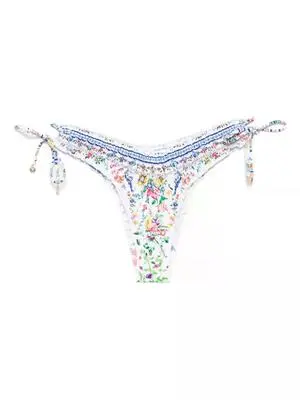 Camilla All-over Print Bikini Bottom - White