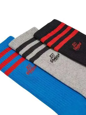 Adidas X 100 Thieves Striped Crew Socks