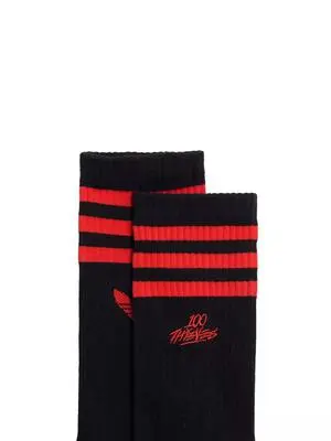 Adidas X 100 Thieves Striped Crew Socks