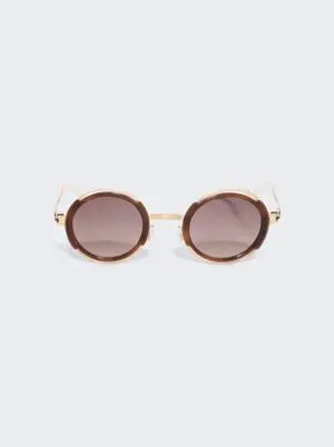 Mykita Pearl Round Sunglasses - Gold