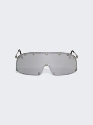 Rick Owens Shielding Sunglasses - Silver
