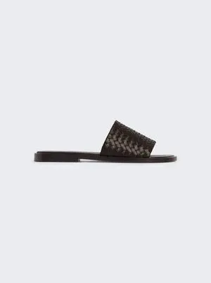 Bottega Veneta Square Toe Slides Slipper