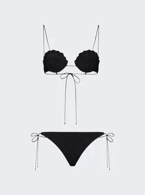 OSÃ©REE Lumiere Shell Two Piece Bikini - Black