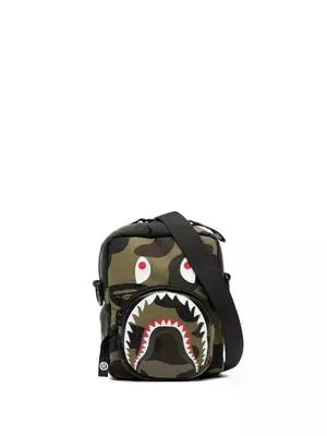A BATHING APE® 1st Camo Shark Messenger Bag - Green