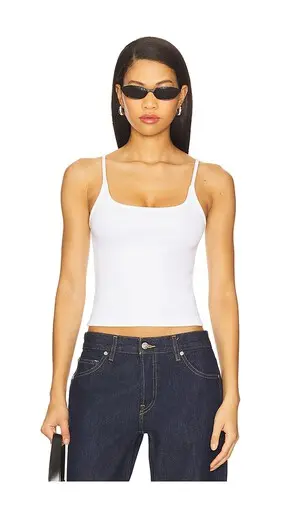 BOBI Knit Top/ribbed Top - White