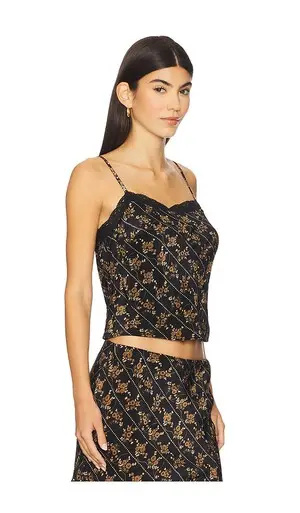 Free People Bali Margot Top With Lace Trim