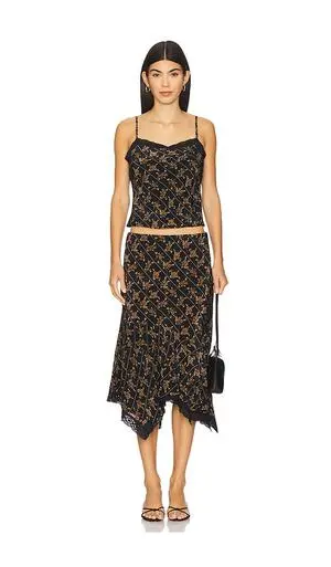 Free People Bali Margot Top With Lace Trim