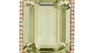 Goshwara Gossip Emerald-cut Prasiolite Pendant Necklace