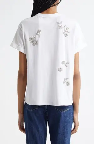 Cinq À Sept Rhinestone Vines T-shirt