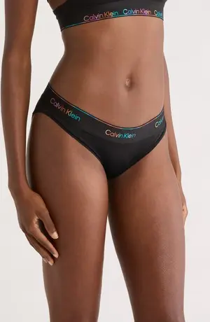 Calvin Klein Icon Pride Cotton Blend Bikini Bottoms