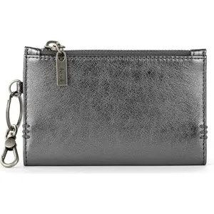 THE SAK Encino Leather Card Wallet - Gunmetal