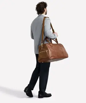 Ghurka Lenox No. 298 Duffle - Chestnut Nylon & Leather
